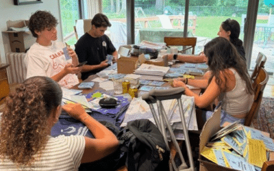 Volunteers help assemble Core Reporter kits | Healthy NewsWorks